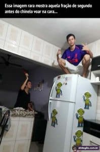 O meme da geladeira começa a fazer vítimas
