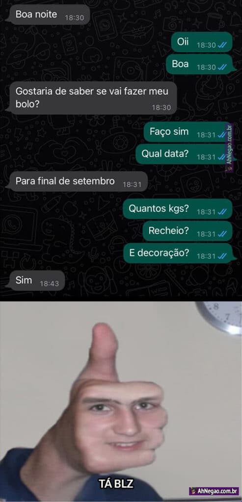 As Crônicas de Brisolo: A encomenda do bolo